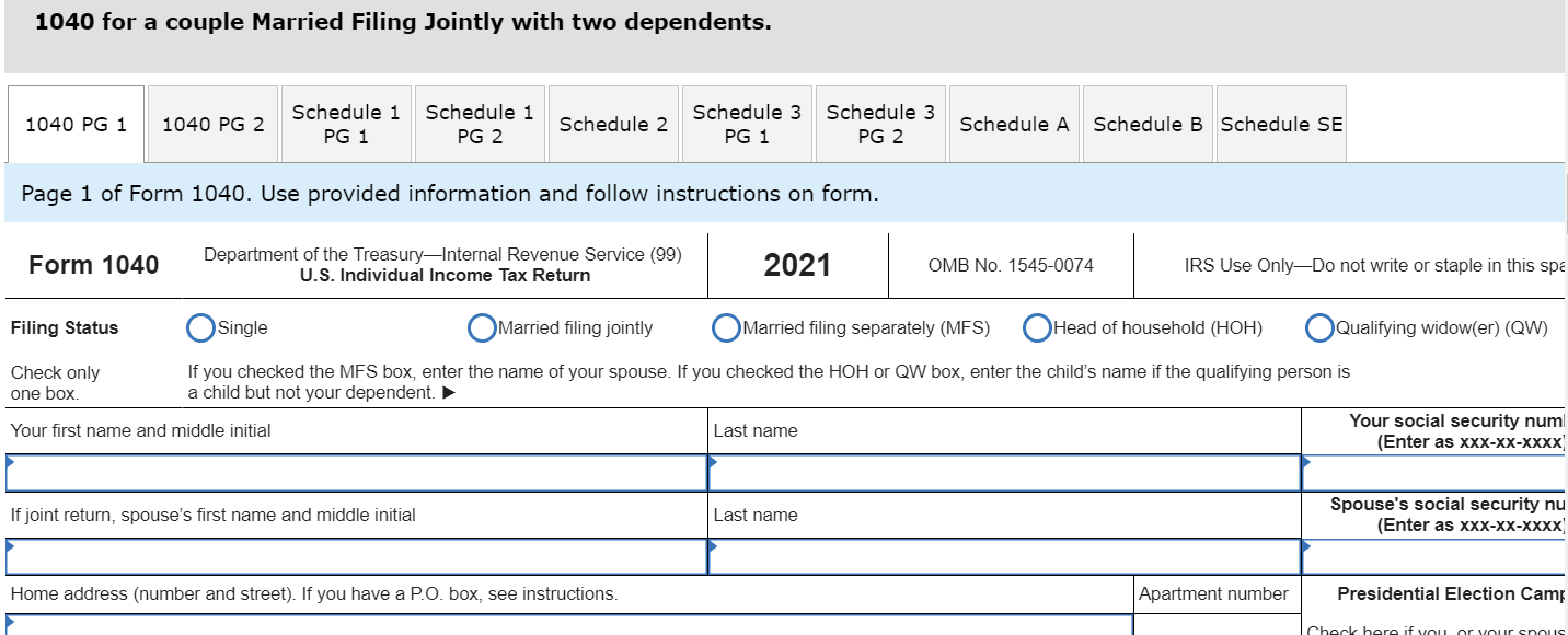 Solved Assume the taxpayer does NOT wish to contribute to | Chegg.com