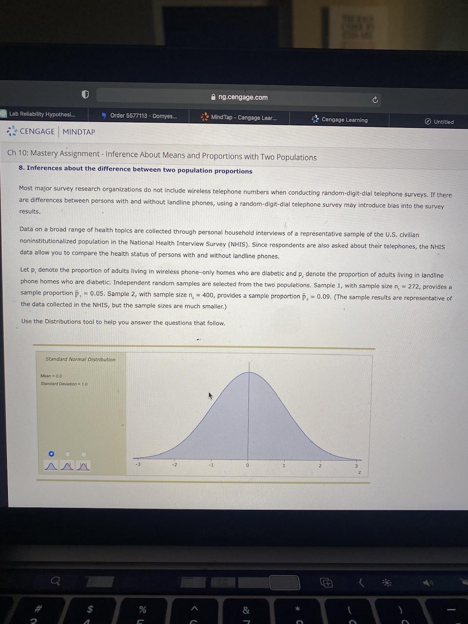 Solved Ch 10: Mastery Assignment - Inference About Means and | Chegg.com