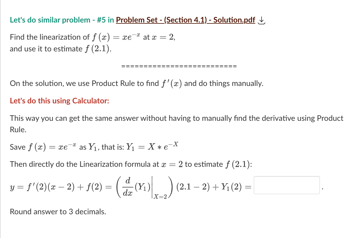 Solved Let's do similar problem - \#5 in Problem Set - | Chegg.com