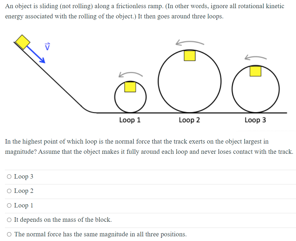 Solved An object is sliding (not rolling) along a | Chegg.com
