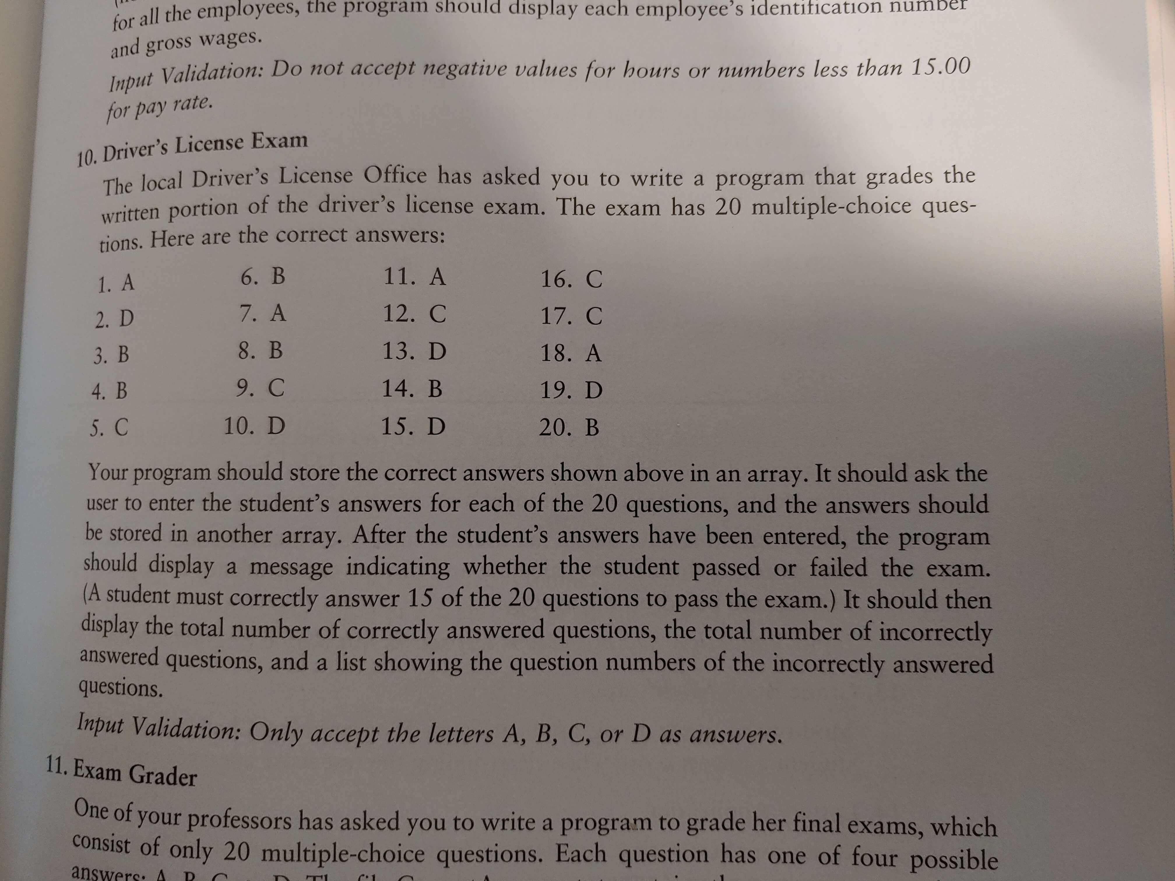 Solved for all the employees, the program should display | Chegg.com