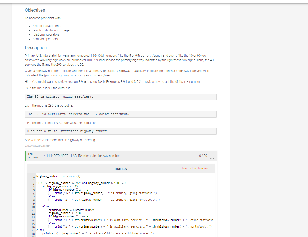 Solved Objectives To become proficient with: • nested | Chegg.com