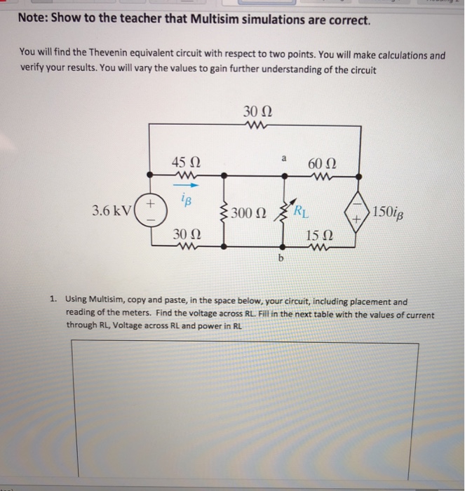 Solved Note: Show to the teacher that Multisim simulations | Chegg.com
