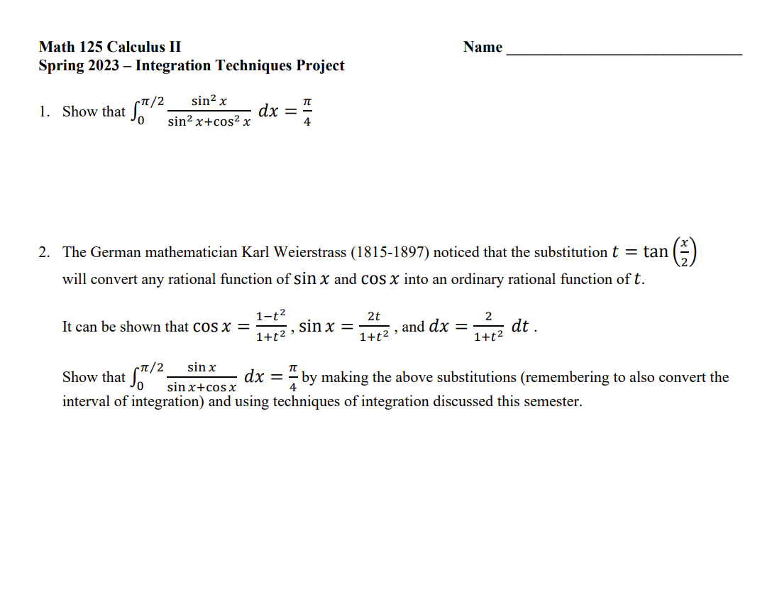 Solved Need solved basic early calculus 2 techniques, and | Chegg.com