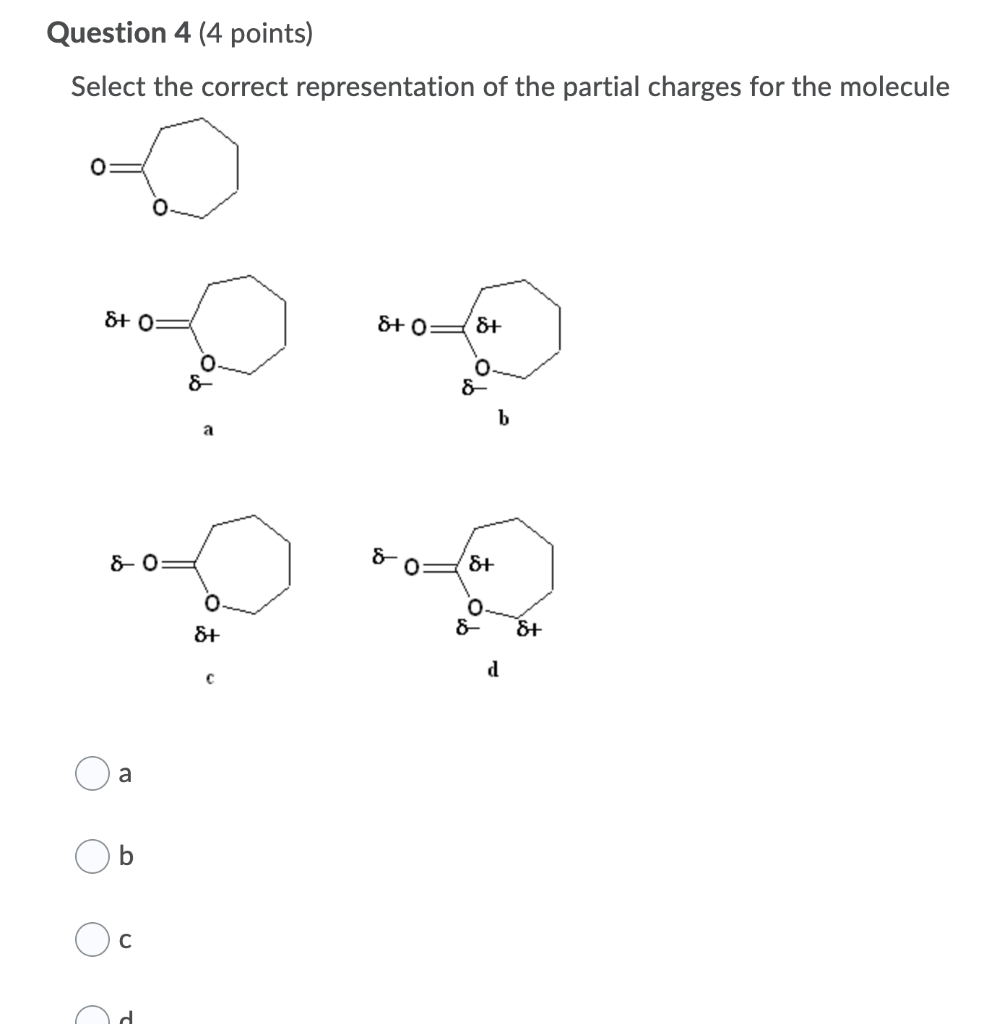 Solved Select the correct representation of the partial | Chegg.com