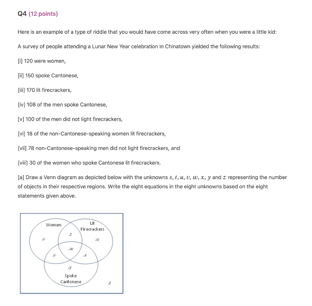Solved Here is an example of a type of riddle that you would | Chegg.com