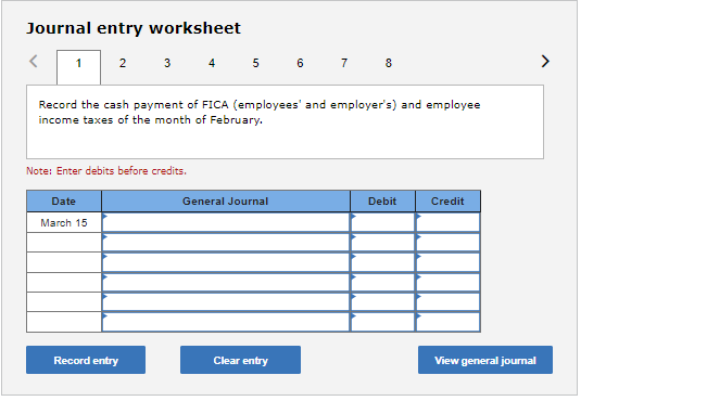 Solved Journal entry worksheet 1 2 3 Record the cash payment | Chegg.com