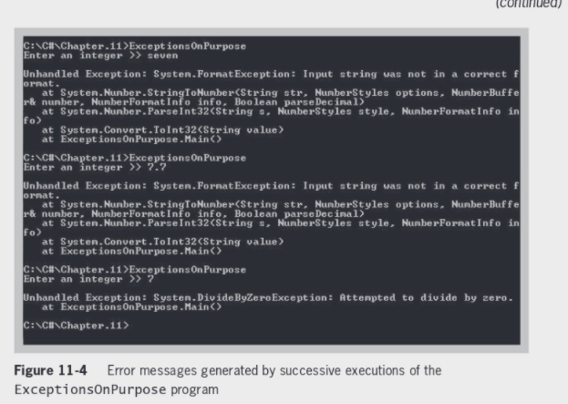 Solved You Do It Purposely Causing Exceptions C# generates | Chegg.com