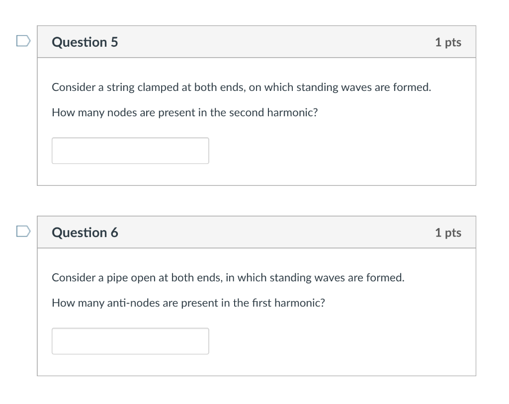 Consider a string clamped at both ends, on which | Chegg.com