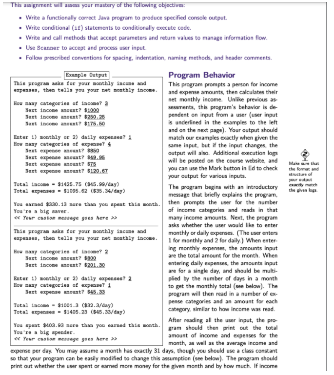 Solved This assignment will assess your mastery of the | Chegg.com