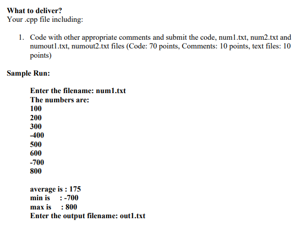 Solved Program #1 (100 points): Write a program to read 10 | Chegg.com