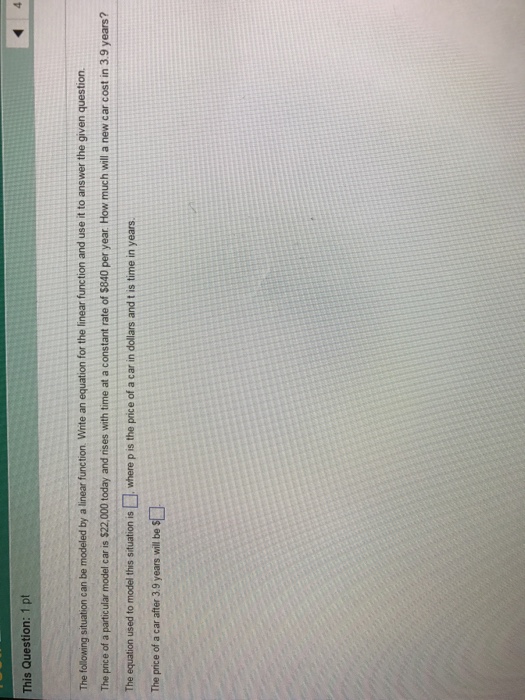 Solved The following situation can be modeled by a linear | Chegg.com