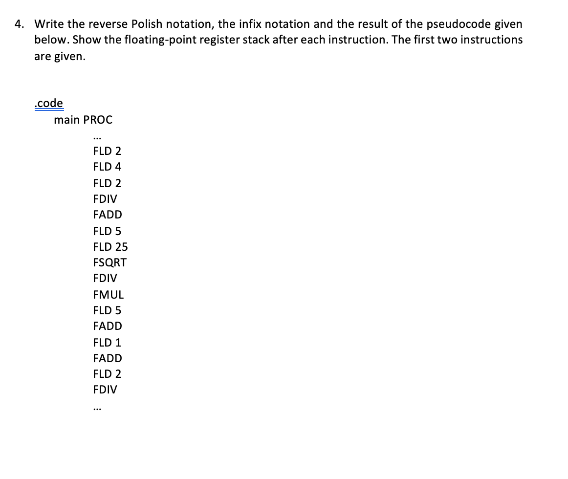 Solved Write the reverse Polish notation, the infix notation | Chegg.com