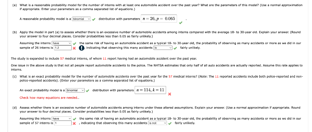 Solved Accident Epidemiology Automobile accidents are a | Chegg.com