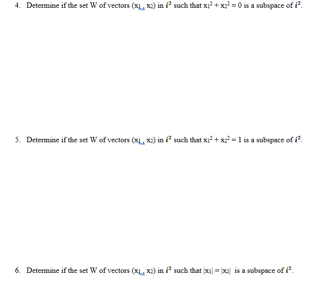 Solved 2. Show that the set W of vectors (X,Y,Z) in is such | Chegg.com