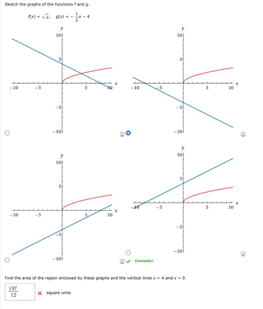 Solved Sketch the graphs of the functions f and g. | Chegg.com