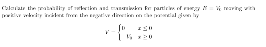 Solved Calculate the probability of reflection and | Chegg.com