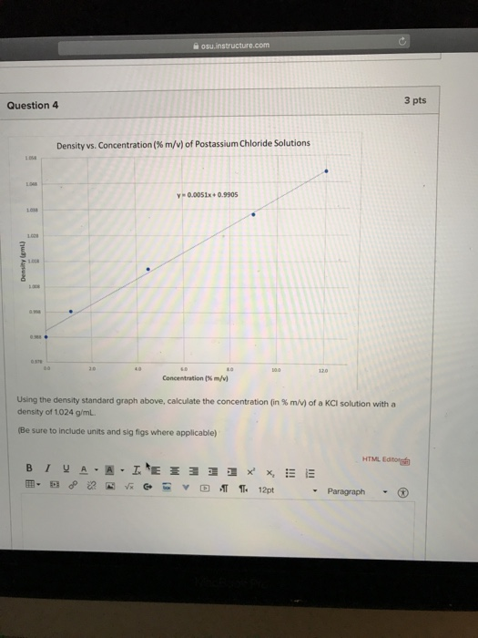 Solved osu.instructure.com Question 4 3 pts Density vs. | Chegg.com