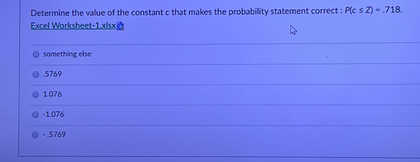Solved Determine the value of the constant c that makes the | Chegg.com