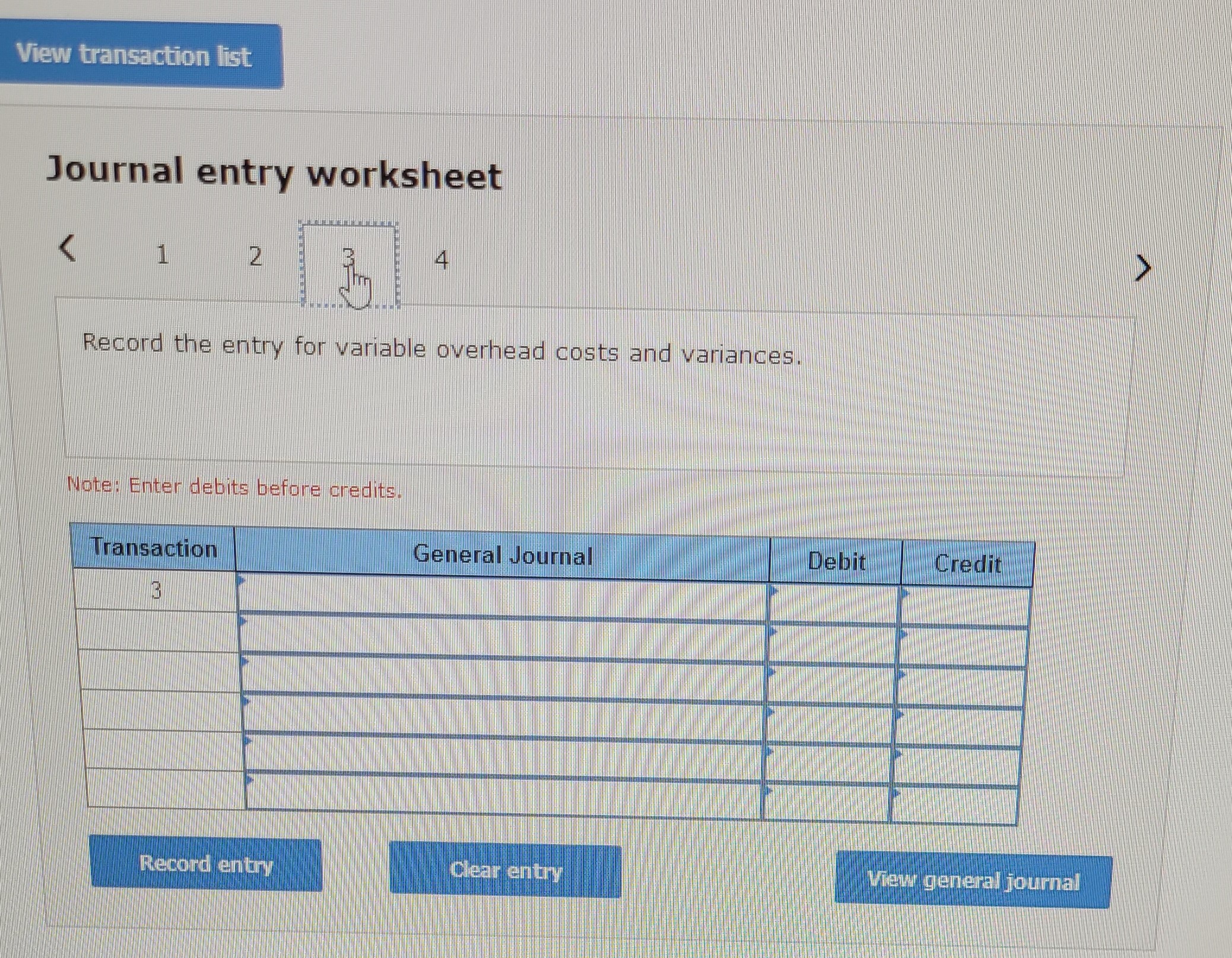 Solved Journal entry worksheet Record entry for direct | Chegg.com