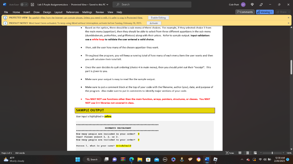 Solved - Downluad lab5given.cpp. - In your cscisooLAB | Chegg.com