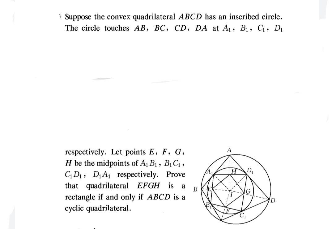 Solved Suppose the convex quadrilateral ABCD has an | Chegg.com
