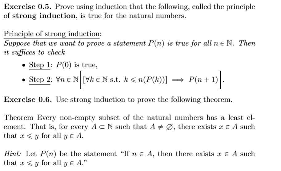 Solved Exercise 0.5. Prove using induction that the | Chegg.com