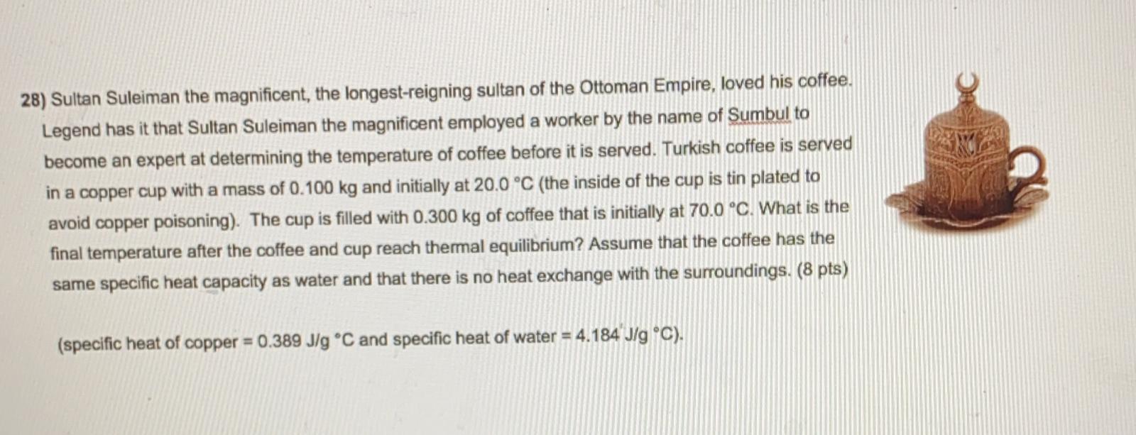 Solved 28) Sultan Suleiman the magnificent, the | Chegg.com