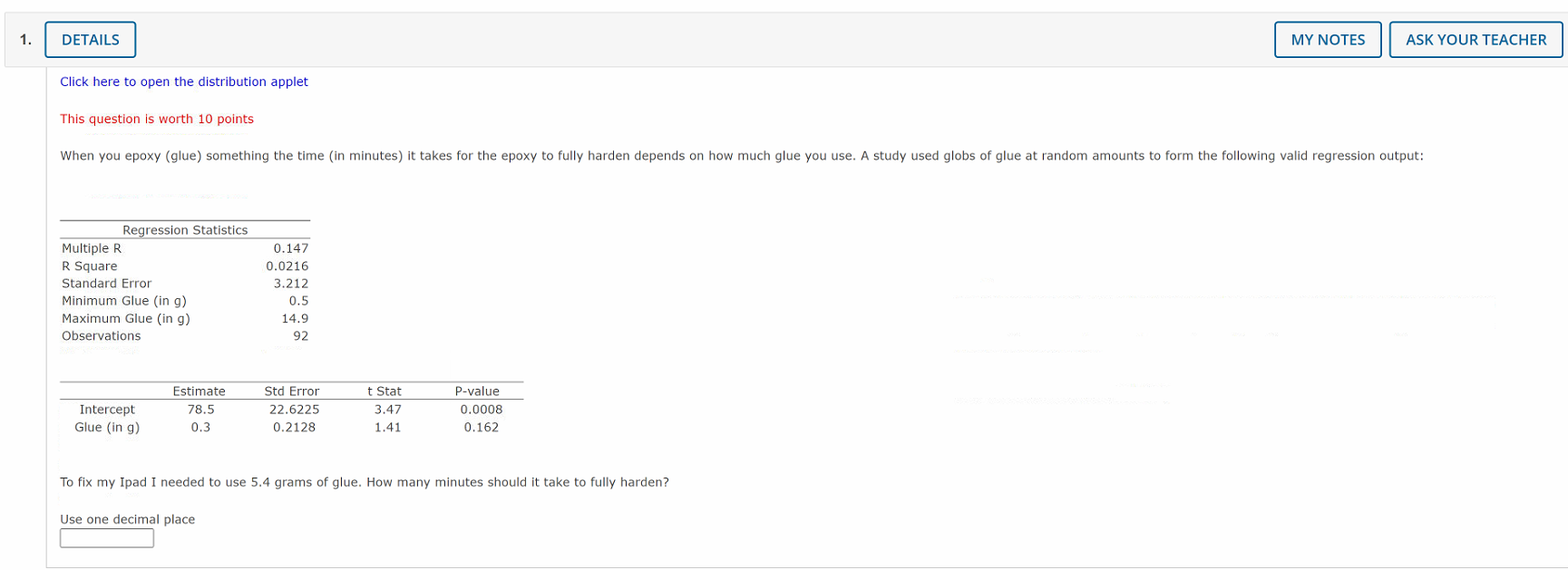 Solved 1. DETAILS MY NOTES ASK YOUR TEACHER Click here to | Chegg.com