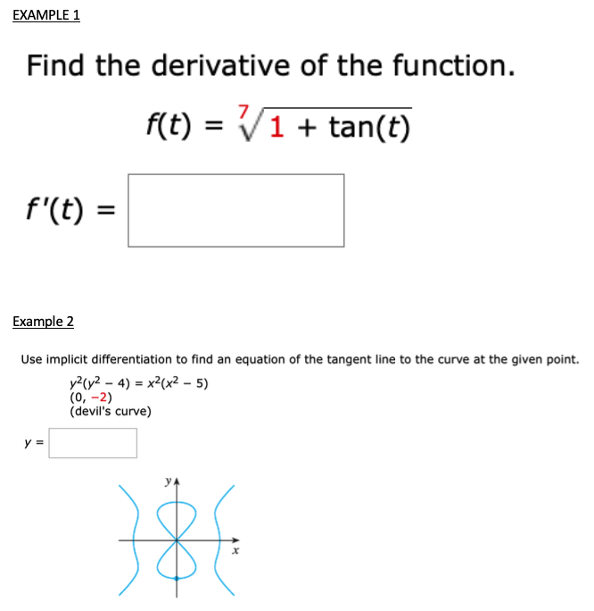 Solved EXAMPLE 1 Find the derivative of the function. f(t) = | Chegg.com