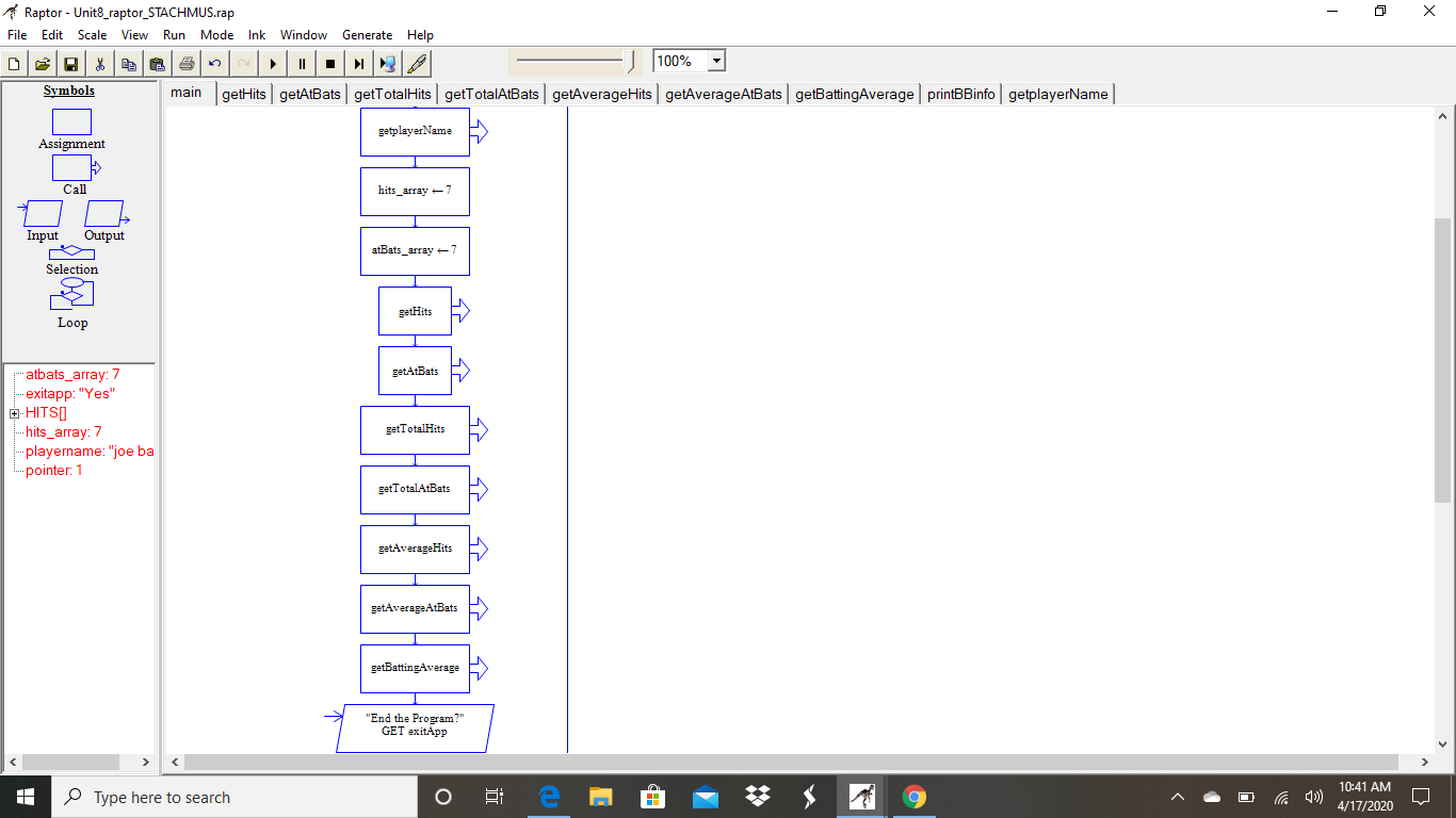 Solved - o Raptor - Unit8_raptor_STACHMUS.rap File Edit | Chegg.com