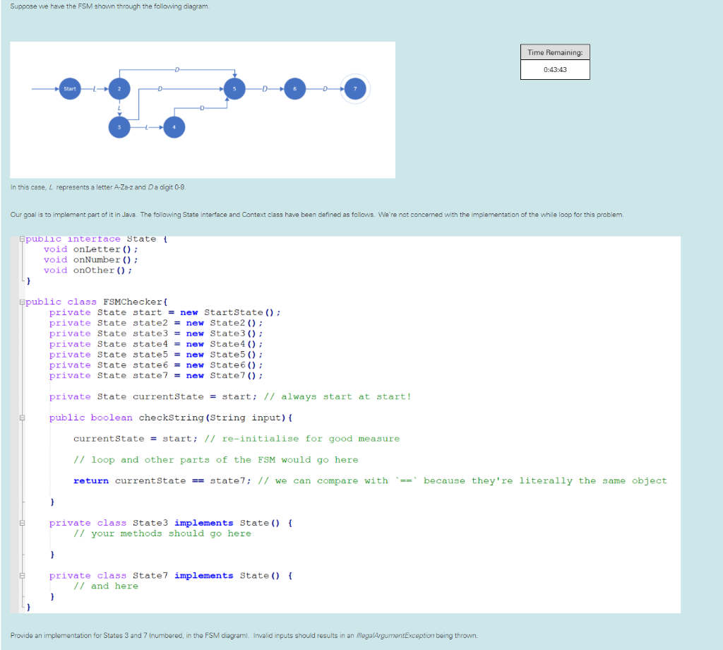 Solved Suppose we have the FSM shown through the following | Chegg.com
