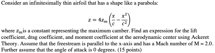 Solved z=4zm(cx−c2x2) where zm is a constant representing | Chegg.com