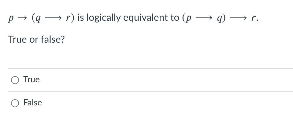 Solved If the negation operator in propositional logic | Chegg.com