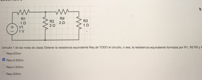 Solved Obtener la resistencia equivalente Req de TODO el | Chegg.com