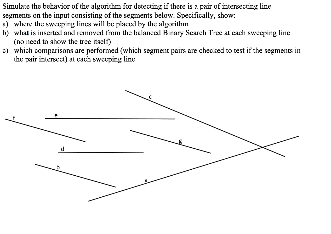 Solved Simulate the behavior of the algorithm for detecting | Chegg.com