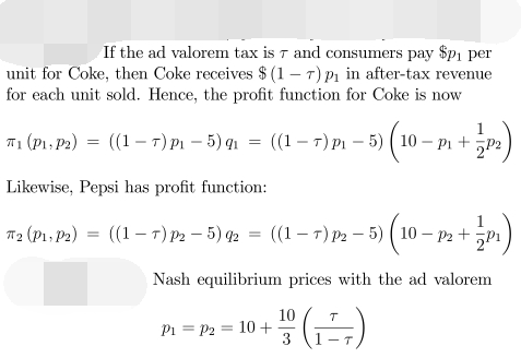 If the ad valorem tax is T and consumers pay $pi per | Chegg.com