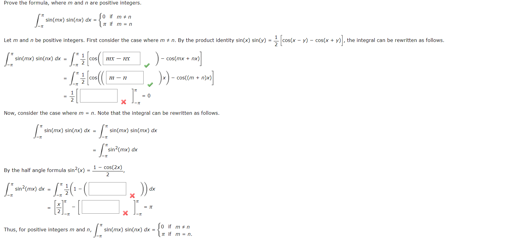 Solved Prove the formula, where m and n are positive | Chegg.com