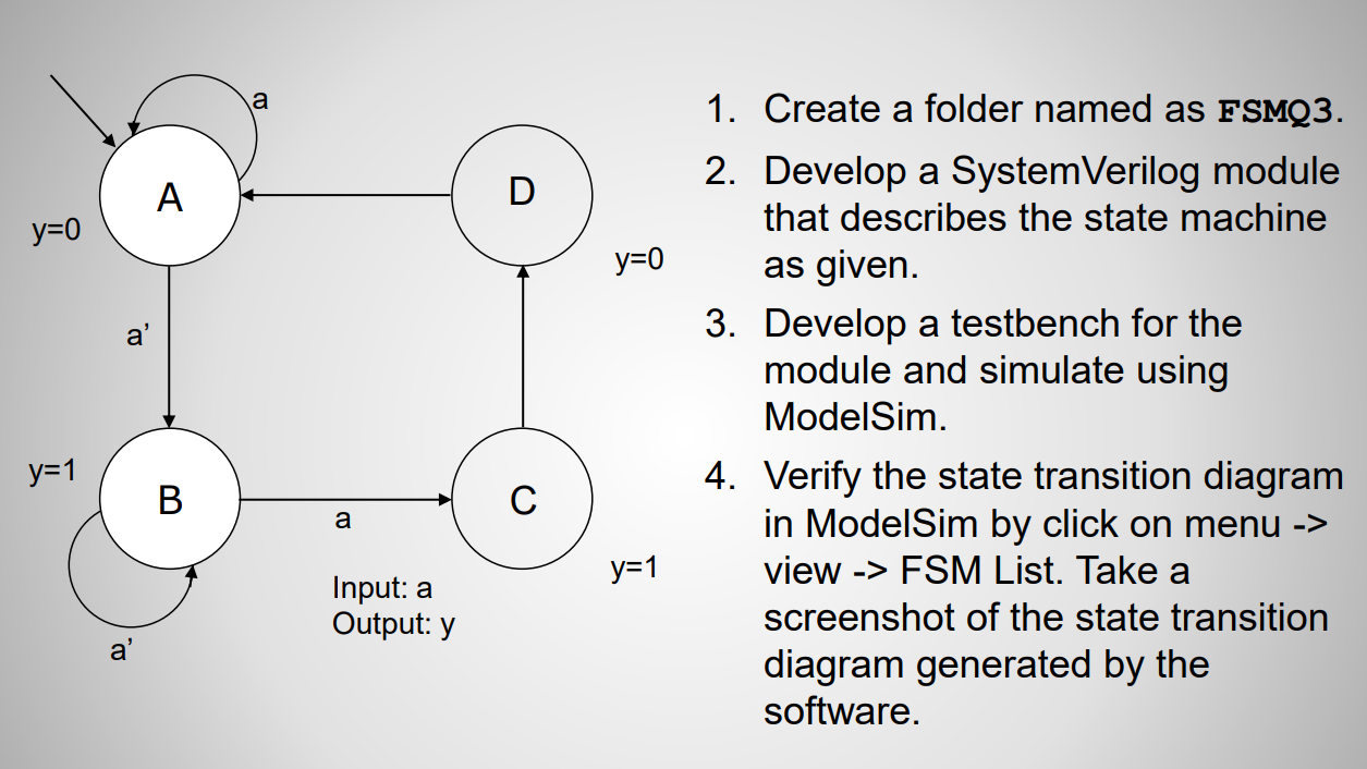 Solved 1. Create a folder named as FSMQ3. 2. Develop a | Chegg.com