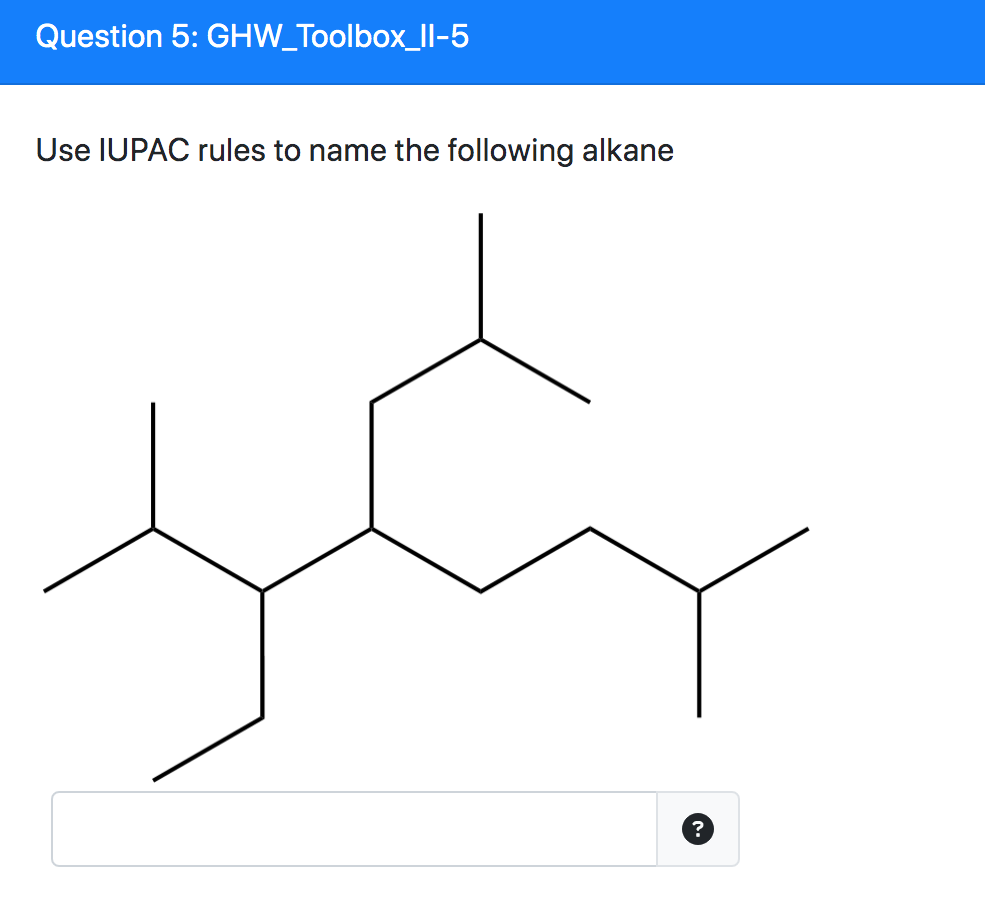 Solved Use IUPAC rules to name the following alkane | Chegg.com