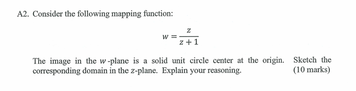 Solved A2. ﻿Consider the following mapping | Chegg.com