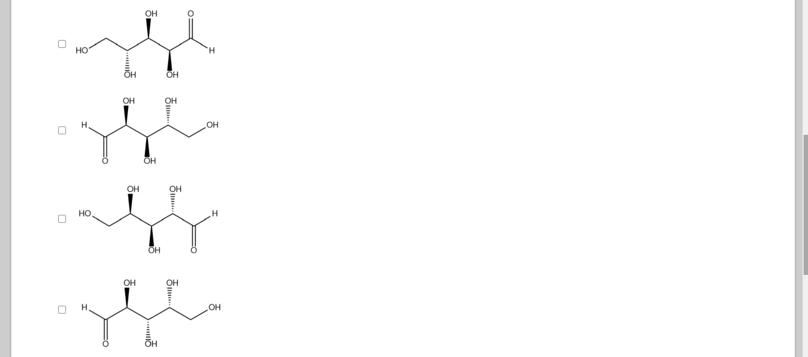 Solved When converting a Fischer Projection into a zig-zag | Chegg.com