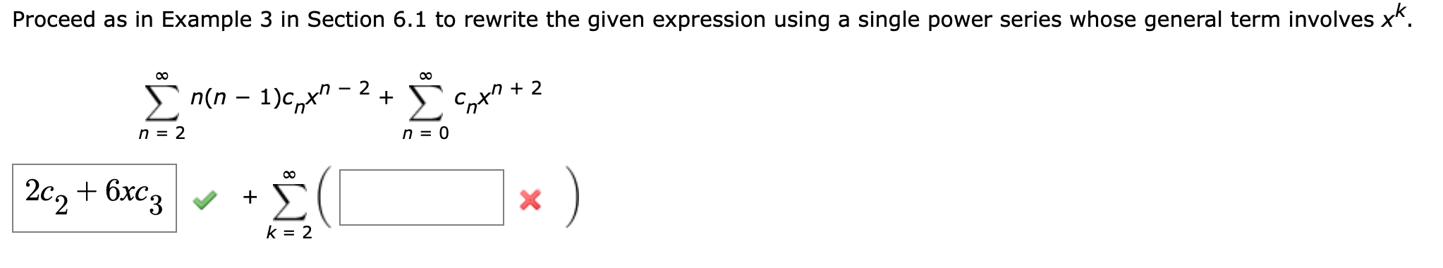 Solved Proceed as in Example 3 in Section 6.1 to rewrite the | Chegg.com