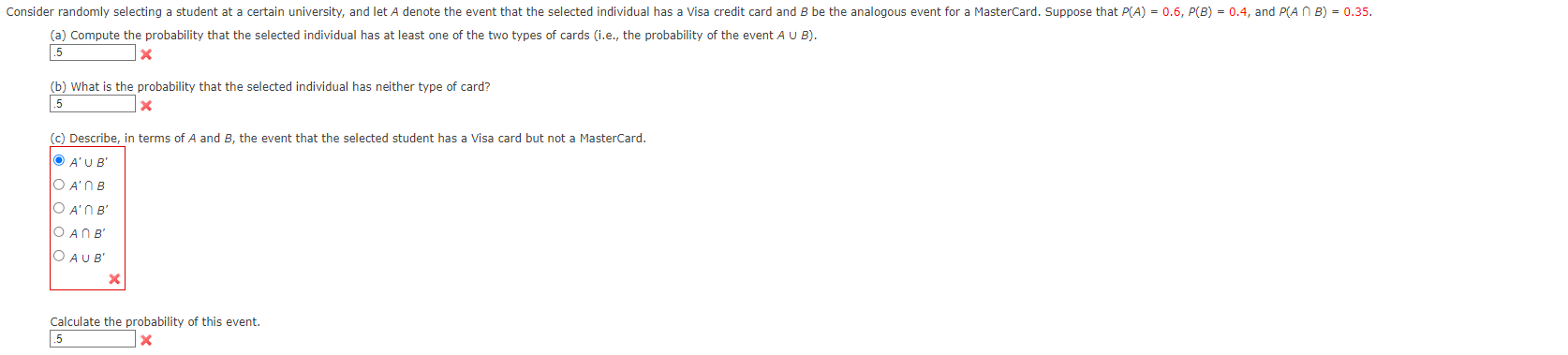 Solved Consider randomly selecting a student at a certain | Chegg.com