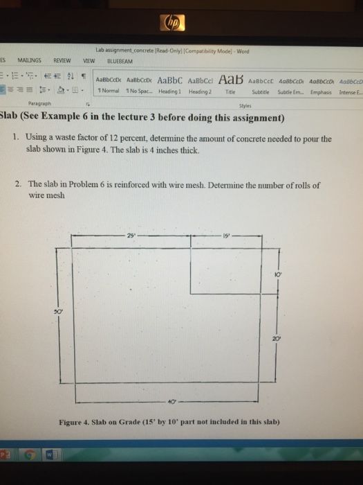Solved Using a waste factor of 12 percent, determine the | Chegg.com