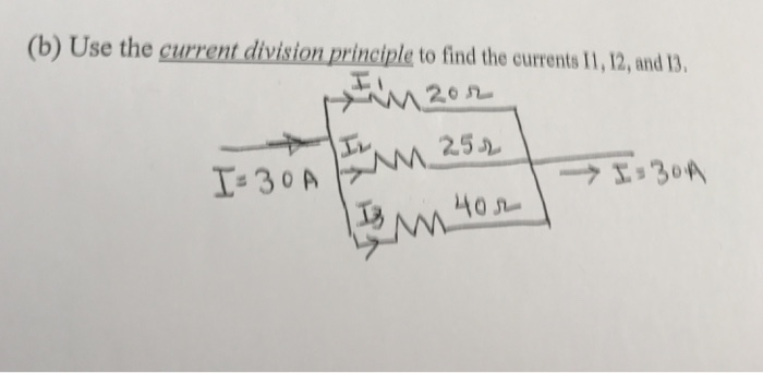 Solved Use the current division principle to find the | Chegg.com
