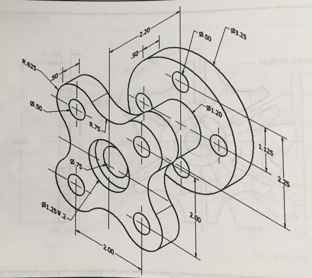 Solved MODEL THE ATTACHED PARTS IN SOLIDWORKS CREATE | Chegg.com