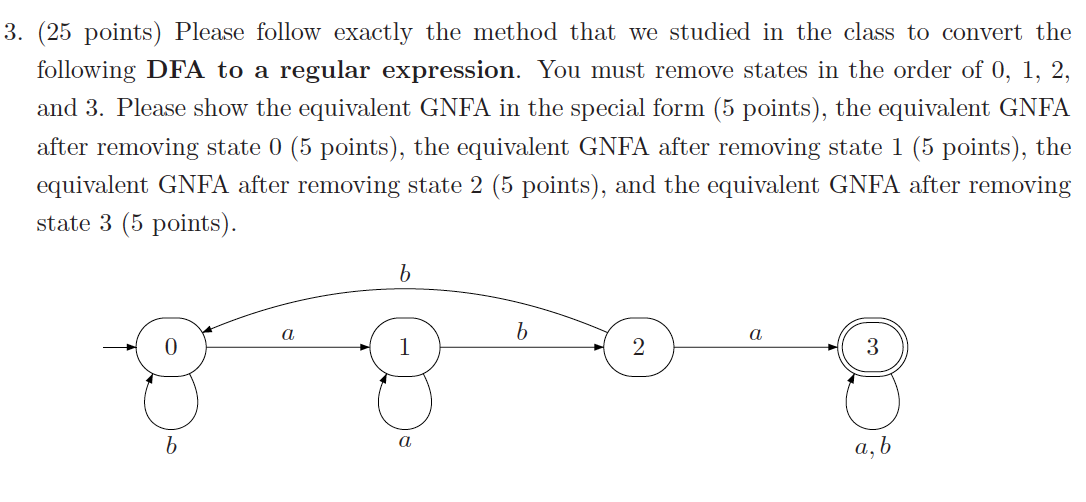 Solved 3. (25 points) Please follow exactly the method that | Chegg.com Solved 3. (25 points) Please follow exactly the method that | Chegg.com
