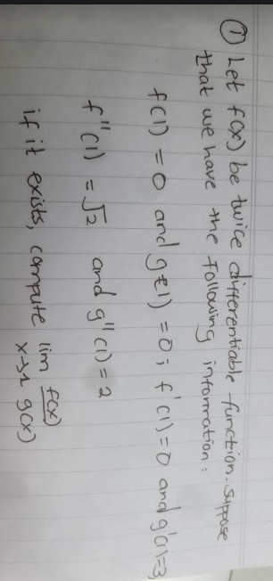 Solved (1) Let f(x) be twice differentiable function. | Chegg.com
