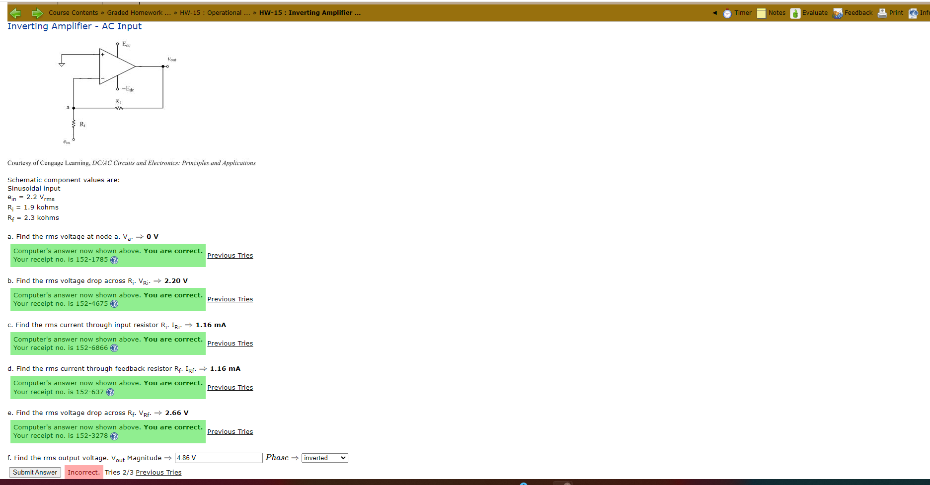 Solved Courtesy of Cengage Learning, DC/AC Circuits and | Chegg.com